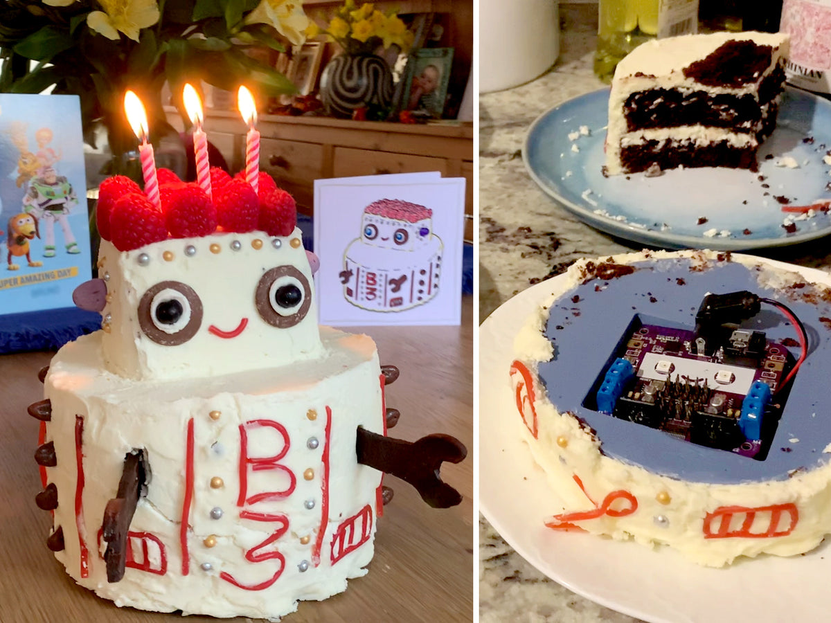 A robotic robot birthday cake (that actually moves) – The Crafty Robot